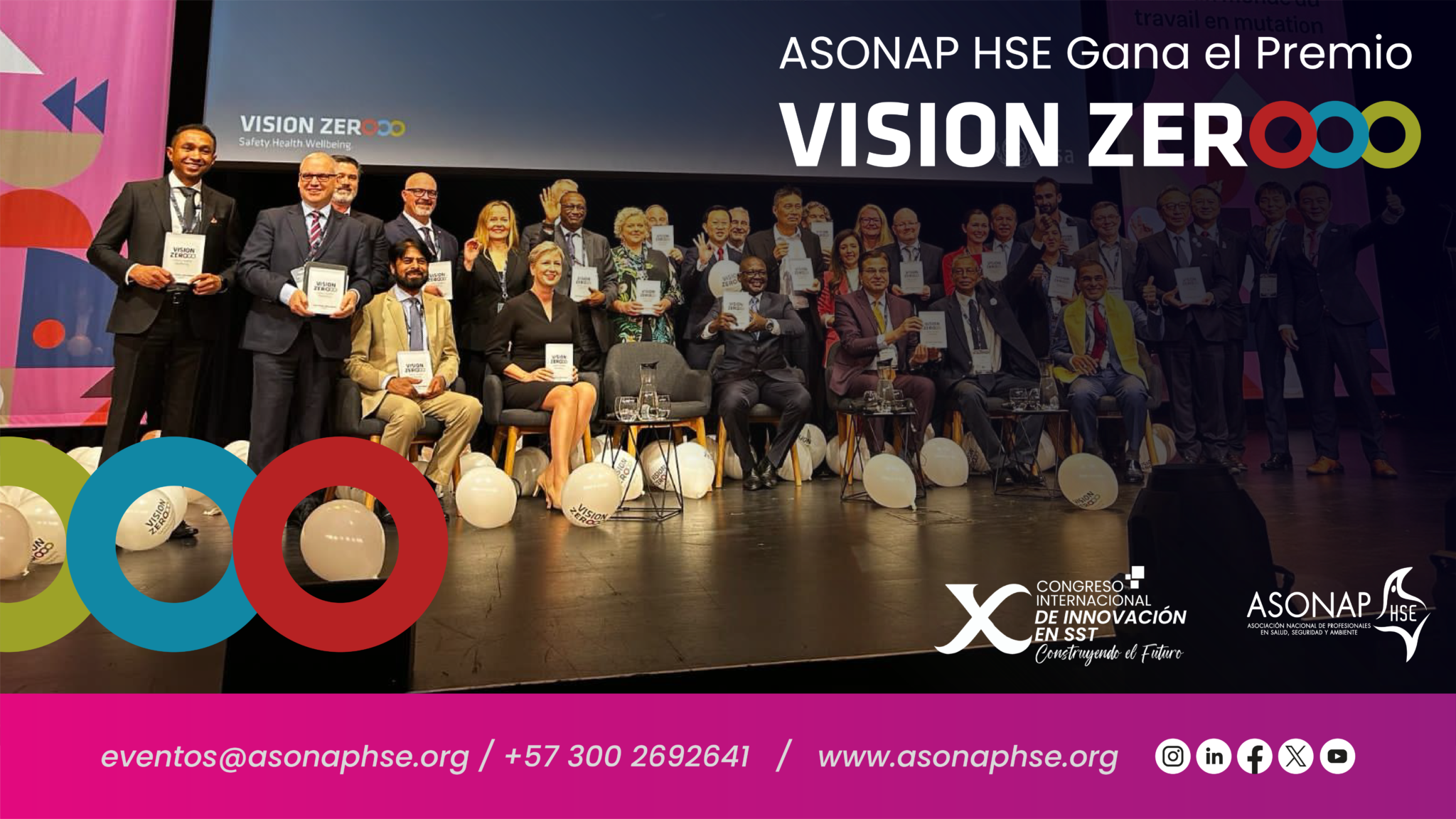 ASONAP gana el premio AISS Vision Zero en Sídney, Australia – ASONAP
